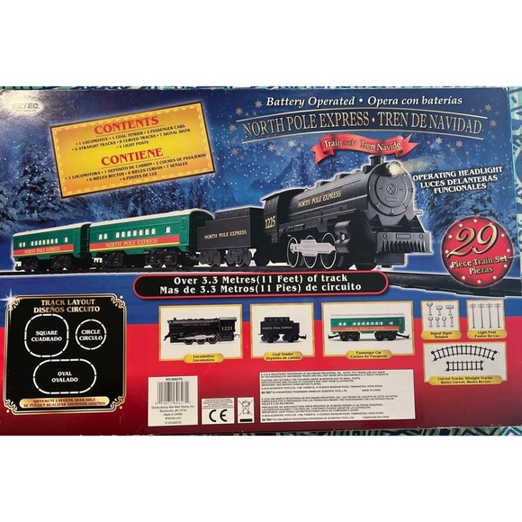 EZTEC | Toys | Eztec North Pole Express Christmas Train Set Polar Green ...